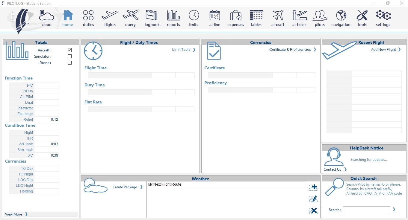 Features – CrewLounge PILOTLOG